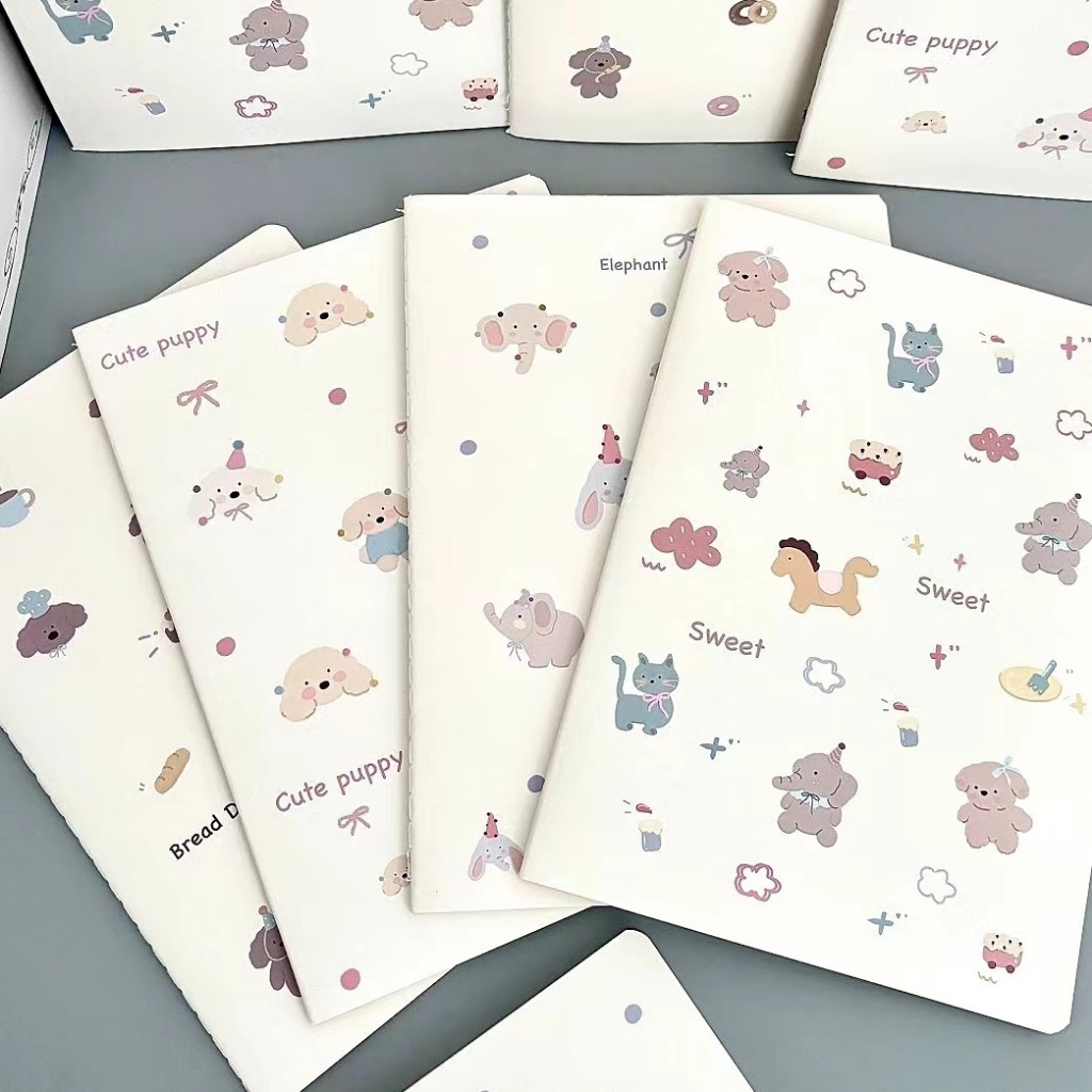 [Buy 1 mix Free 1] B5 Cute Animal Notebook Paper Book Diary Journal ...
