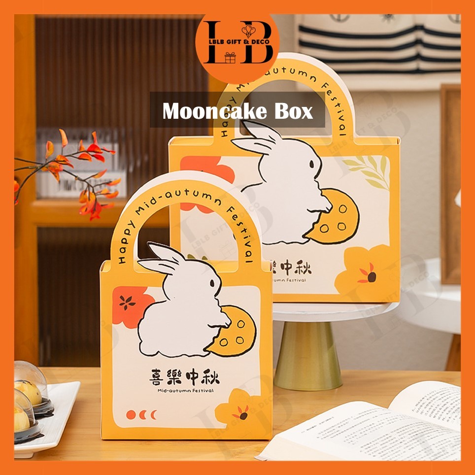 【READY STOCK 现货】 MOONCAKE Box 4hole/6hole Mooncake Gift Box 50-80g ...