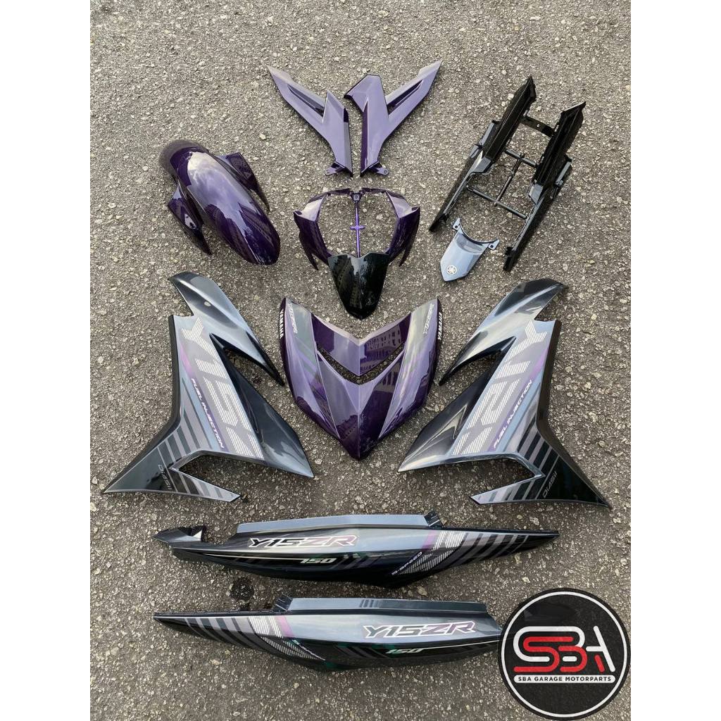 COVERSET Y15ZR V1 V2 PURPLE GREY ORI COLOR HONG LEONG YAMAHA HLY Y15ZR ...