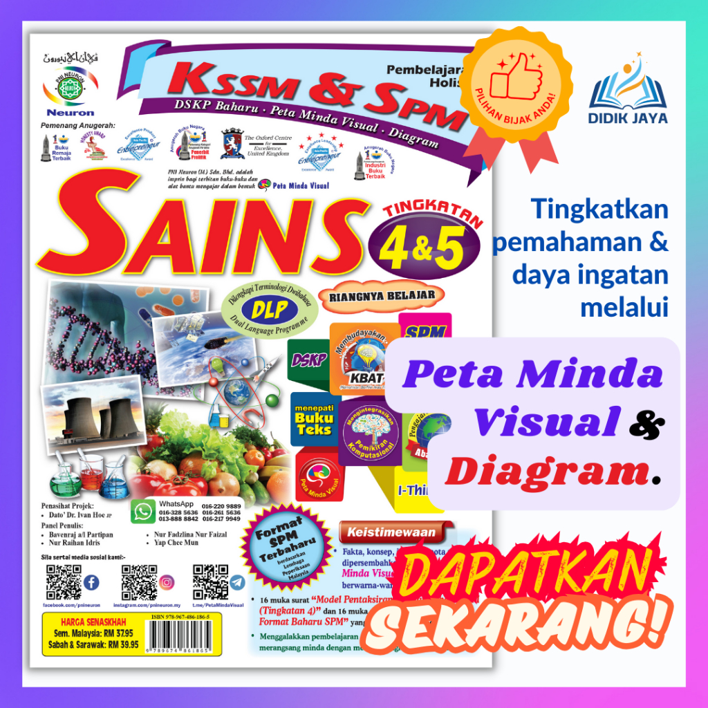 Buku Rujukan SAINS SPM Tingkatan 4 dan 5 KSSM Peta Minda Diagram Format Baharu | Shopee Malaysia