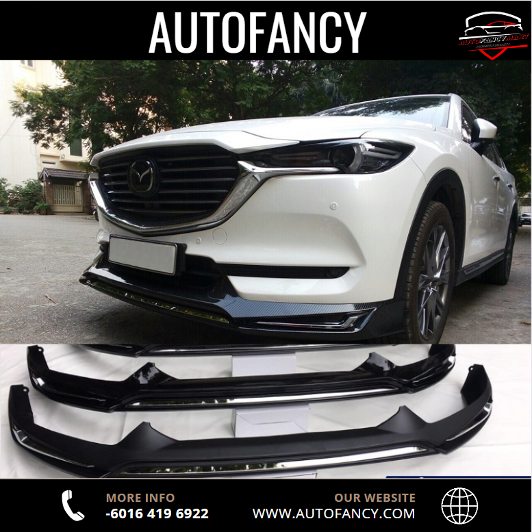 MAZDA CX-8 CX8 2019-2025 BODYKIT BODY KIT FRONT BUMPER CHROME SKIRT LIP ...