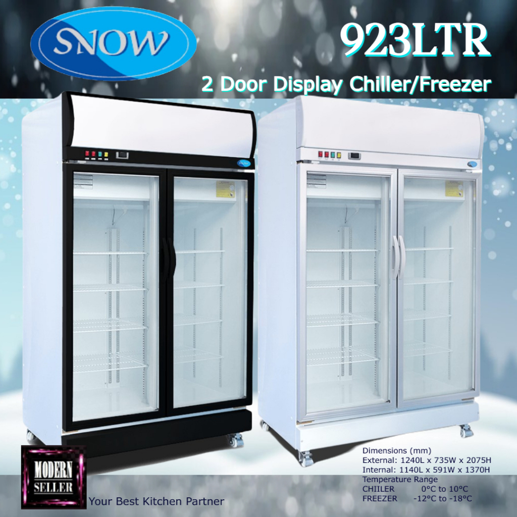SNOW 923LT 2 Door Display Chiller/Freezer (CHILLER) LY1000BBC-H ...