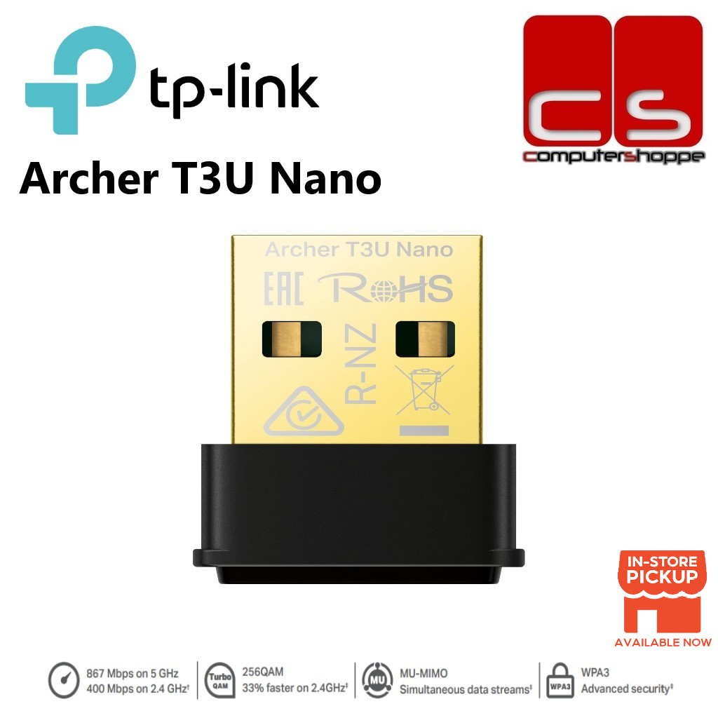 TP-Link Archer T3U Nano AC1300 Nano Wireless MU-MIMO USB Adapter ...