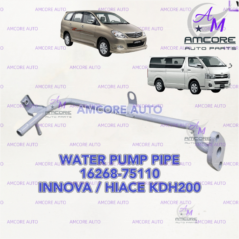 TOYOTA INNOVA TGN40 / HIACE KDH200 - WATER PUMP PIPE / BY PASS PIPE ...