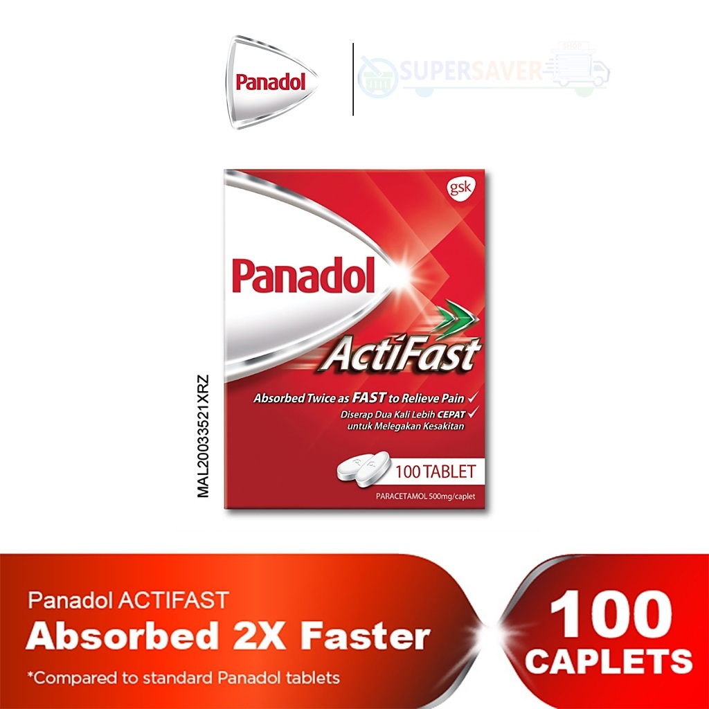Panadol Actifast for Fast Pain Relief 100's | Shopee Malaysia