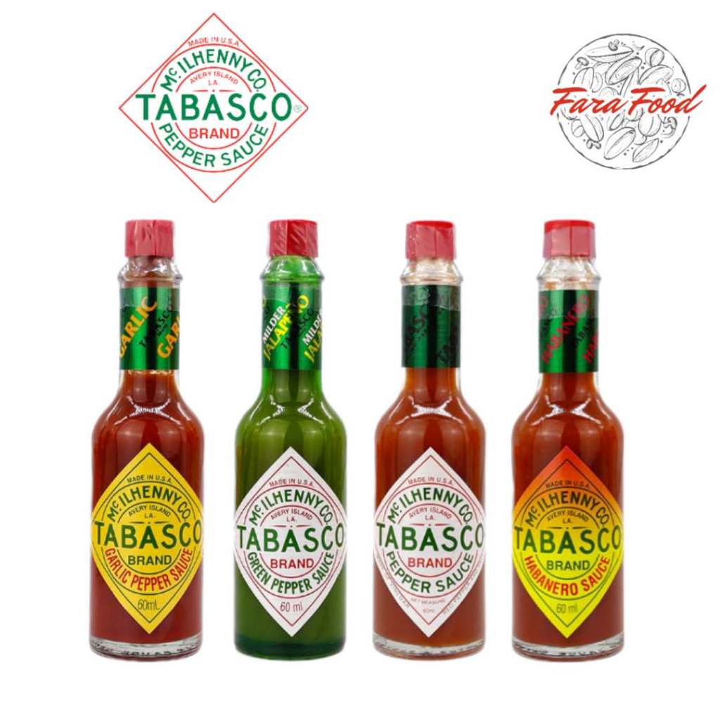 Sauce Sos Cili Garlic Chili Hot Sauce Tabasco Halal Spicy Habanero Green Jalapeno 60ml | Shopee ...