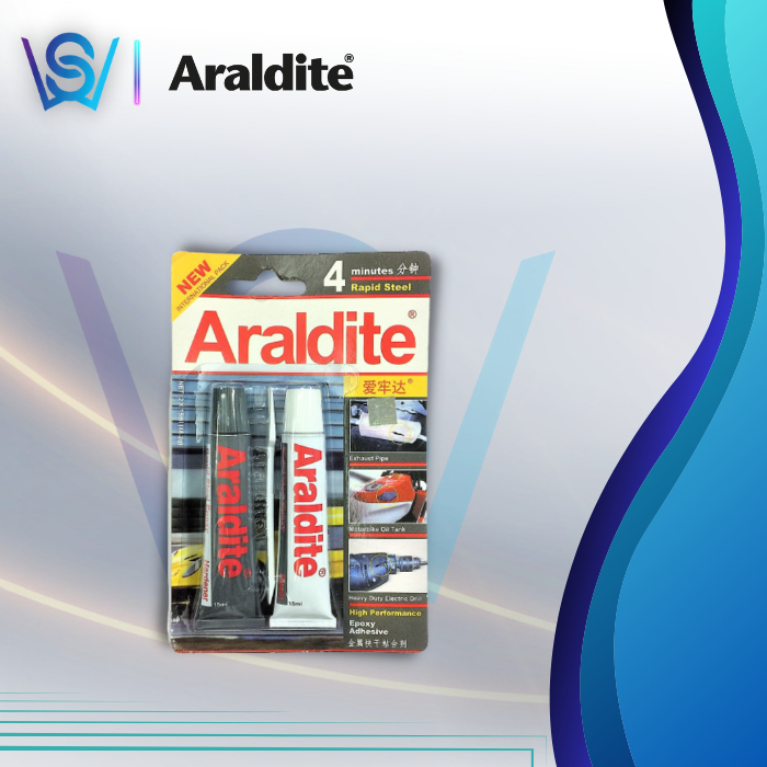ARALDITE Rapid Steel 4 Minutes High Performance Epoxy Adhesive Glue ...