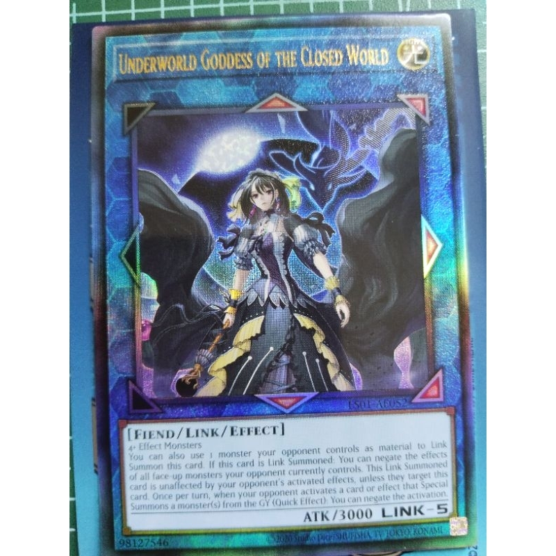 YUGIOH ES01-AE052 Underworld Goddess of the Closed World ESSENTIAL SELECTION 01 ASIAN ENGLISH ...