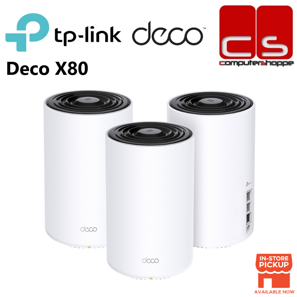 TP-Link Deco X80 AX6000 Dual-Band Mesh WiFi 6 System - 1Pack/2Pack ...