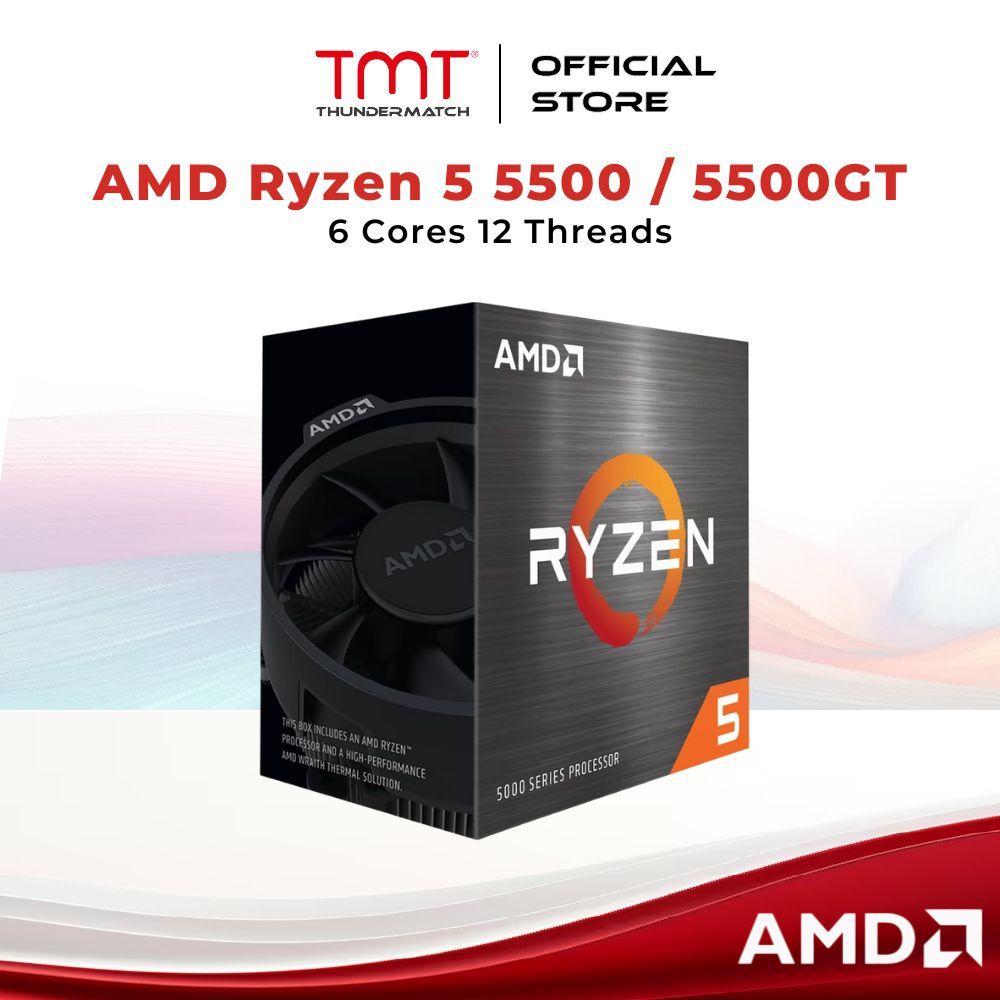 AMD Ryzen 5 5500 / 5500GT Processor | Shopee Malaysia