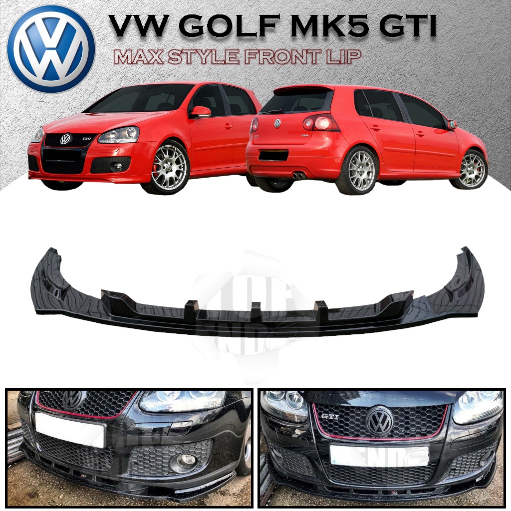 VOLKSWAGEN GOLF MK5 GTI MAX DESIGN FRONT LIP VW GOLF 5 BUMPER SKIRT V ...