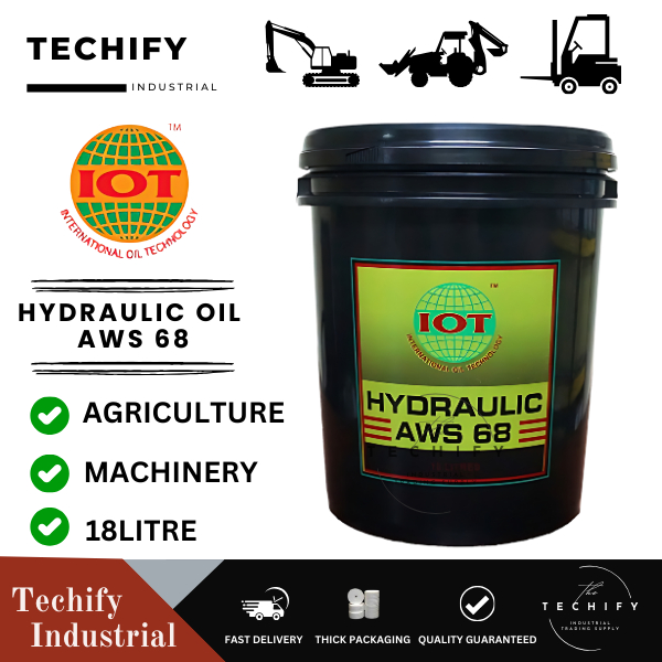 IOT AWS 68 Hydraulic Oil 18 Liter For Agriculture Backhoe Excavator ...