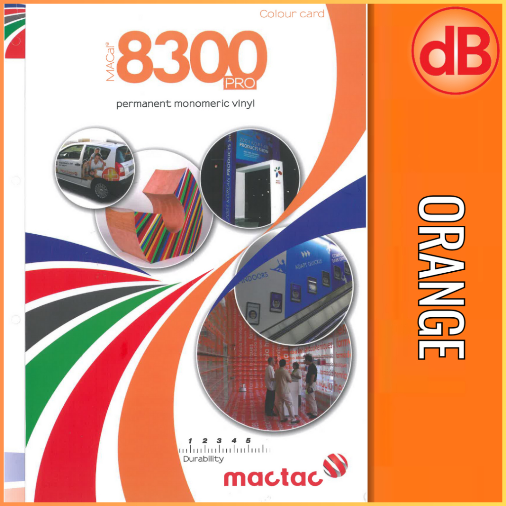 Mactac Sticker 8302 -22 Orange ( Roll ) | Shopee Malaysia