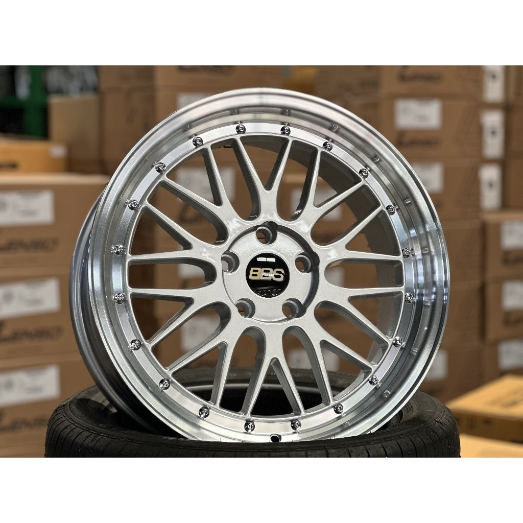 NEW 18X8J BBS LM Rim (set of 4) Silver 5X112 for Golf MK6 MK7 MK8 A3 S3 ...
