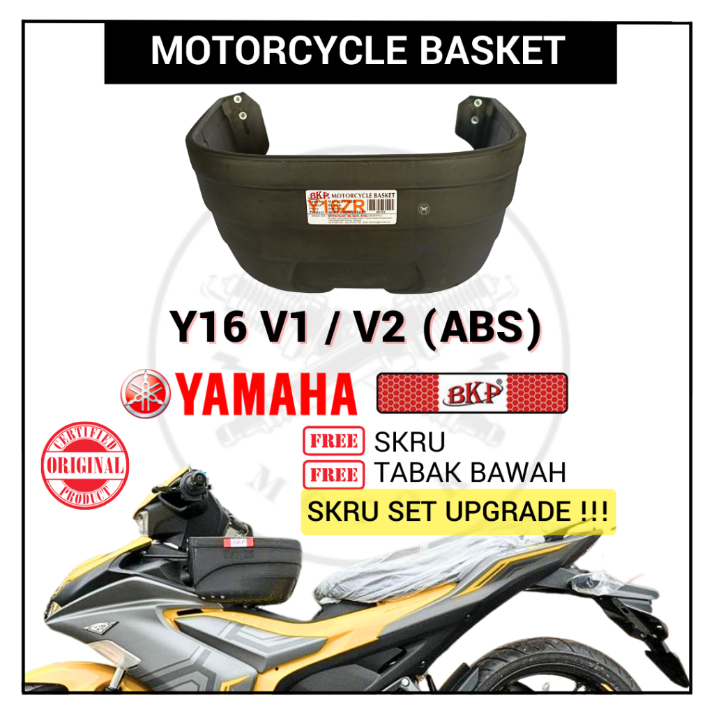 𝗙𝗥𝗘𝗘 𝗦𝗞𝗥𝗨 BKP BASKET YAMAHA Y16ZR 16ZR ABS Y16 V1 V2 Percuma Plastic ...