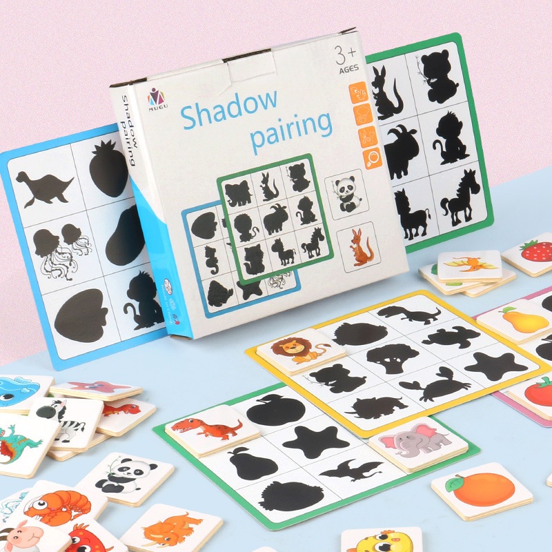 Match Game Memory Game Shadow Matching Montessori Shadow Matching Toys ...