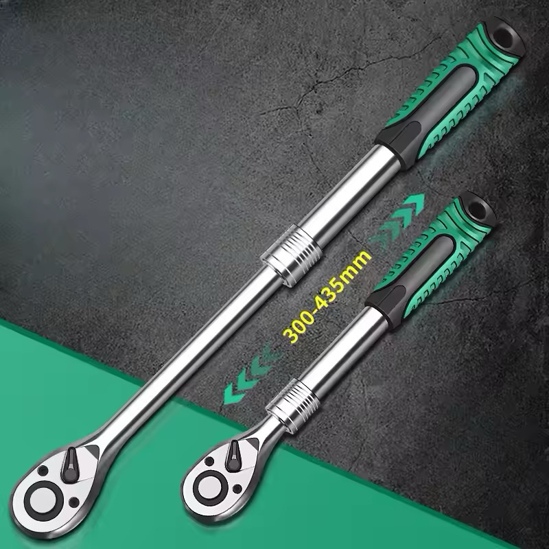 Box Socket Ratchet Wrench 1/2 3/8 1/4 72 tooth Adjustable handle ...