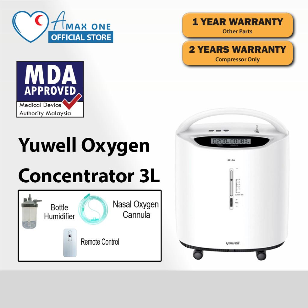 Yuwell Medical Grade Oxygen Concentrator 3L (8F-3A) | Shopee Malaysia