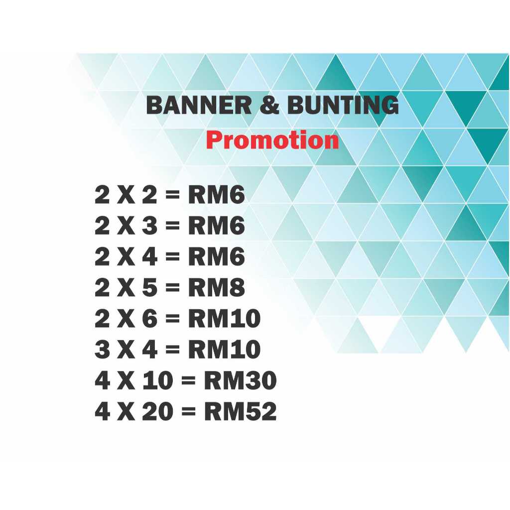 Banner print and bunting printing service promotion | Shopee Malaysia