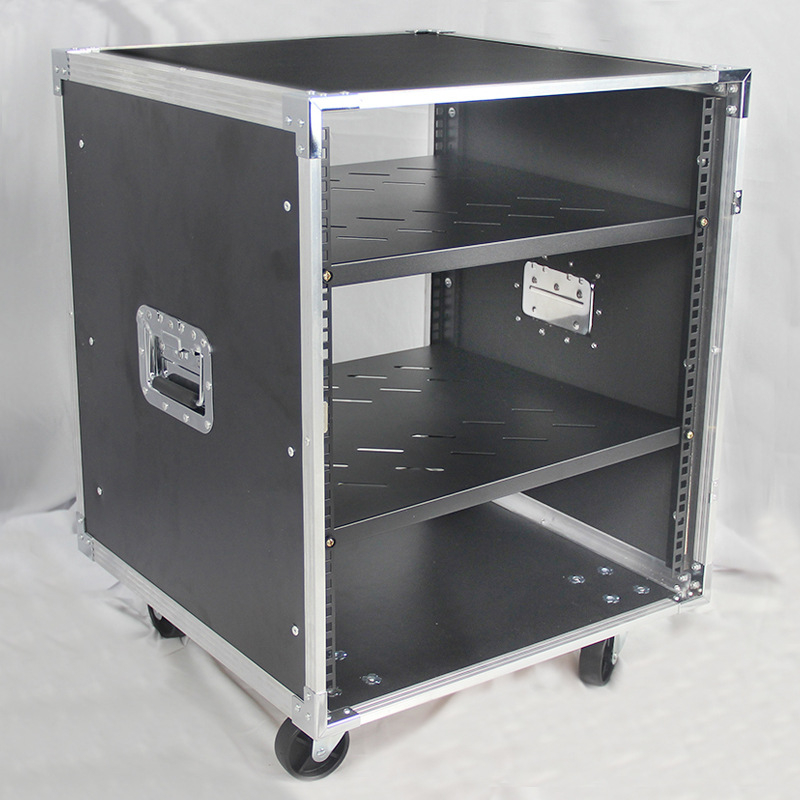 Simple Mixer 12U Flight Case Cabinet Microphone Box Stage Empty Chassis ...