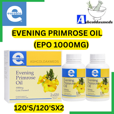 Eurobio Evening Primrose Oil (EPO) 1000mg 120s/120sx2 | Shopee Malaysia