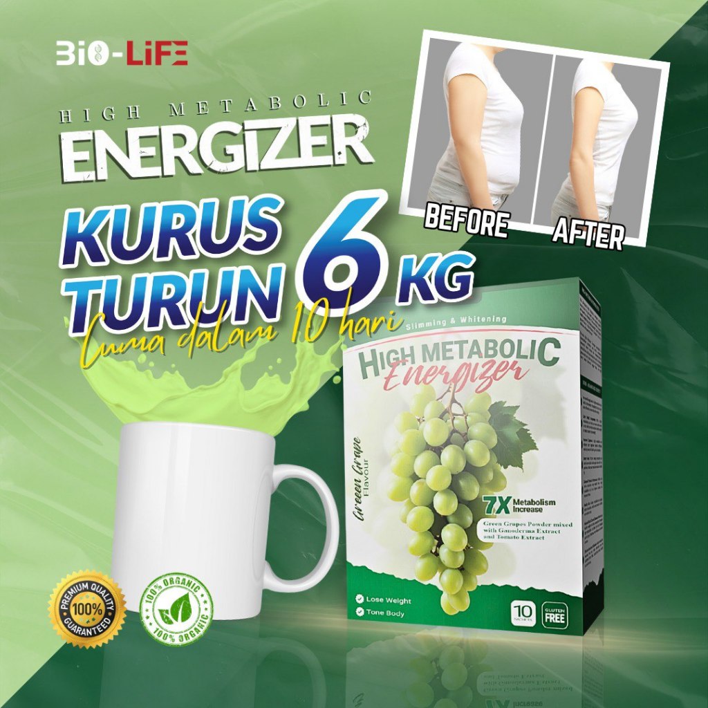 HIGH METABOLIC ENERGIZER BY BIO LIFE SOLUTION ORIGINAL 1 BOX | Shopee Malaysia