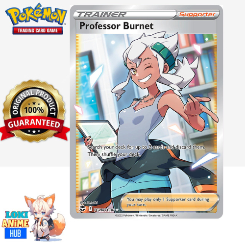 ORIGINAL Professor Burnet (HOLO) TG26/TG30 Rare Ultra Pokemon Card ...