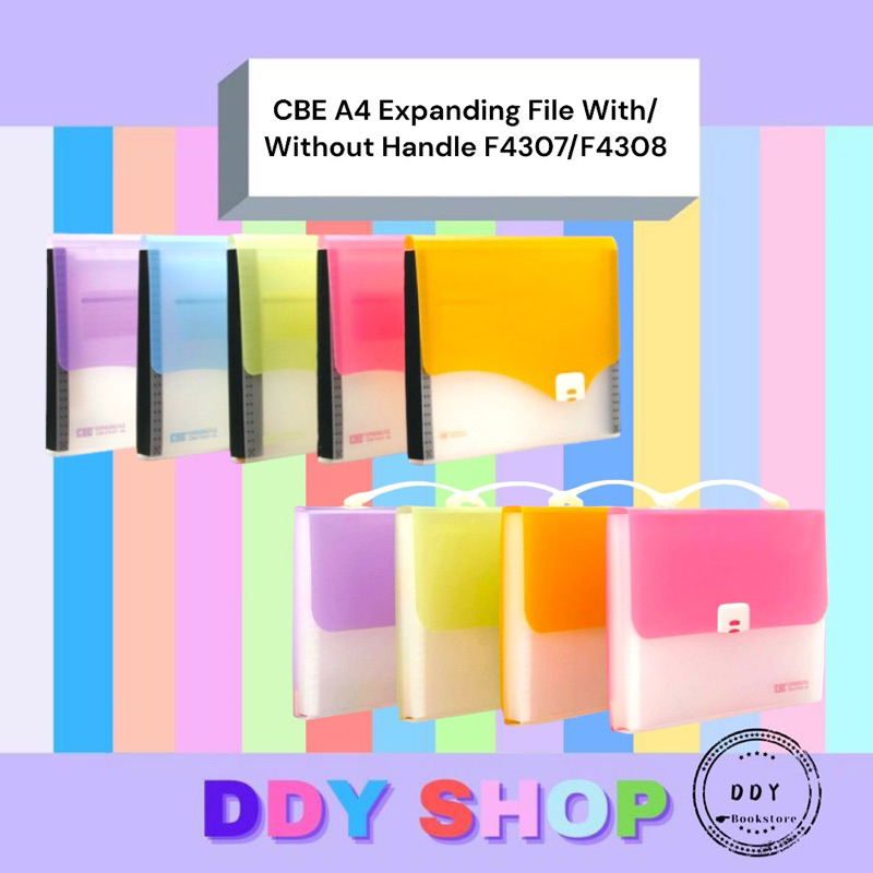 CBE A4 Size Expanding File With/ Without Handle Filing Organize ...