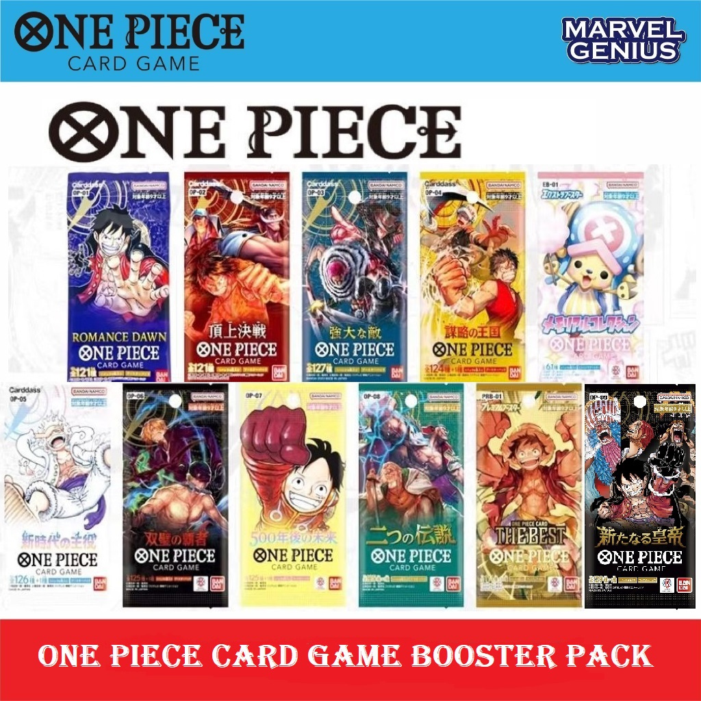 One Piece CARD GAME TCG Booster PACK PRB-01 OP-09 OP-08 EB-01 OP-07 OP ...