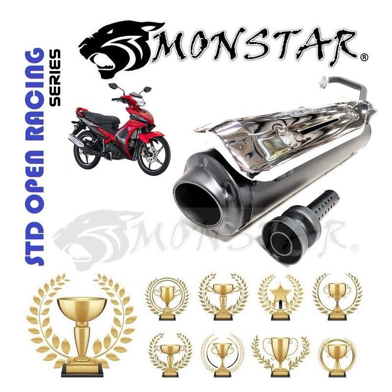 Racing ekzos Std Open ejm LC135 V2 V3 V4 V5 V6 135LC Exhaust Pipe EPOWER BERANG Yamaha exos ...