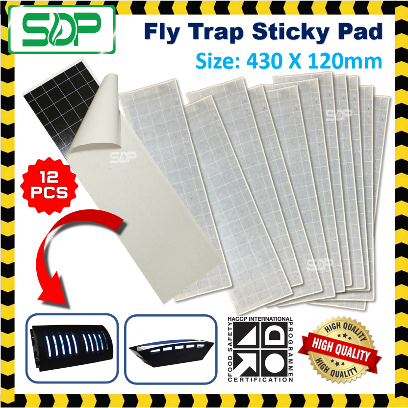 12pcs Fly Trap Premium Quality Sticky Pad RTG/Radiance 30 Insect ...