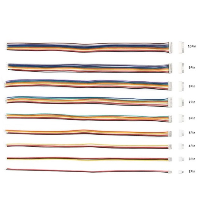 2sets of PH2.0 Plug JST 2.0 PH Cable PH-2.0 Connector Pitch 2.0mm 2p to ...