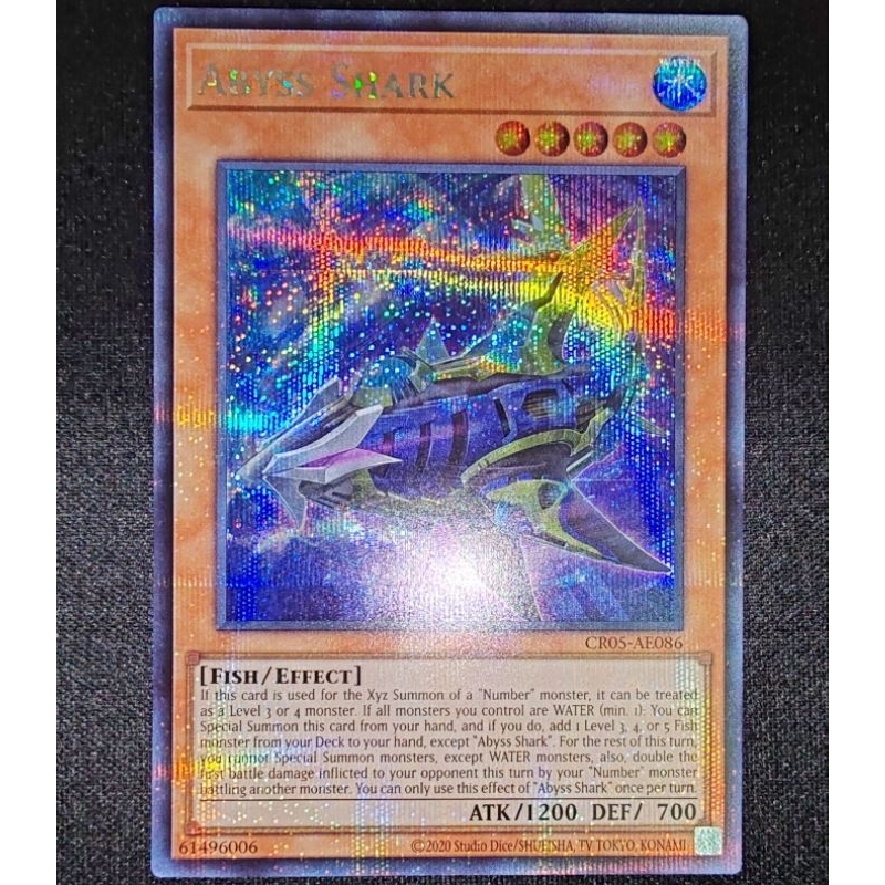 YUGIOH CR05-AE086 Abyss Shark[SER/UR] | Shopee Malaysia