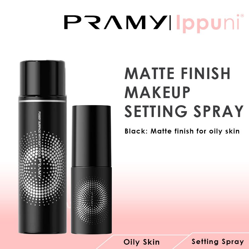 PRAMY Moisturizing Makeup Setting Spray Black (Matte Finsih) 30ml/100ml ...