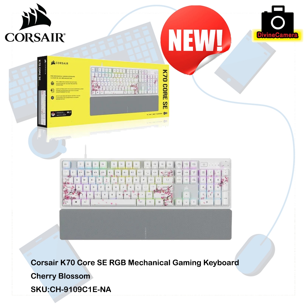 Corsair K70 Core SE RGB Mechanical Gaming Keyboard Cherry Blossom ...