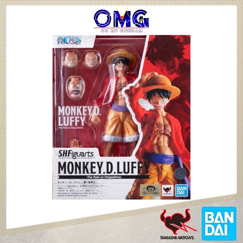 Bandai Tamashii S.H.Figuarts Monkey D Luffy The Raid on Onigashima 64929 One Piece SHF Luffy OMG ...