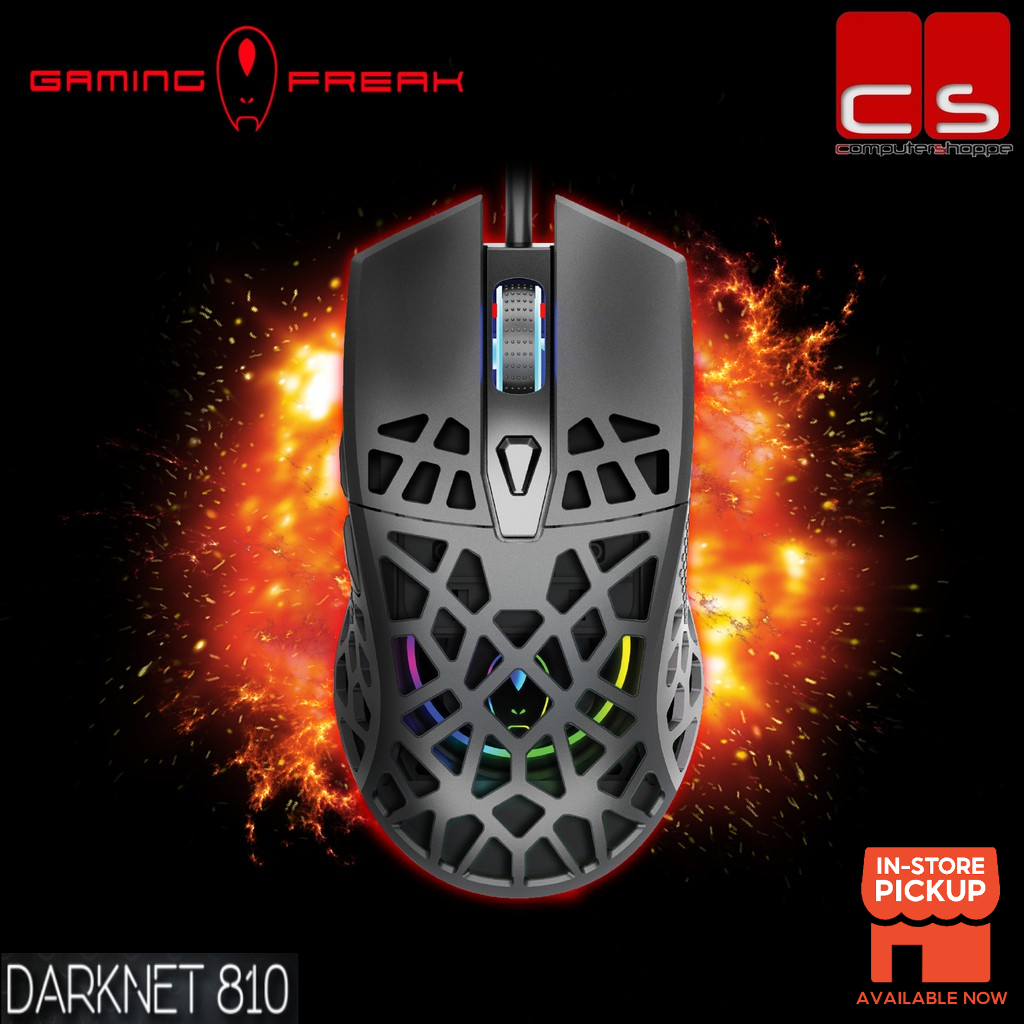 GAMING FREAK DARKNET 810 BLACK/GREY GAMING MOUSE | Shopee Malaysia