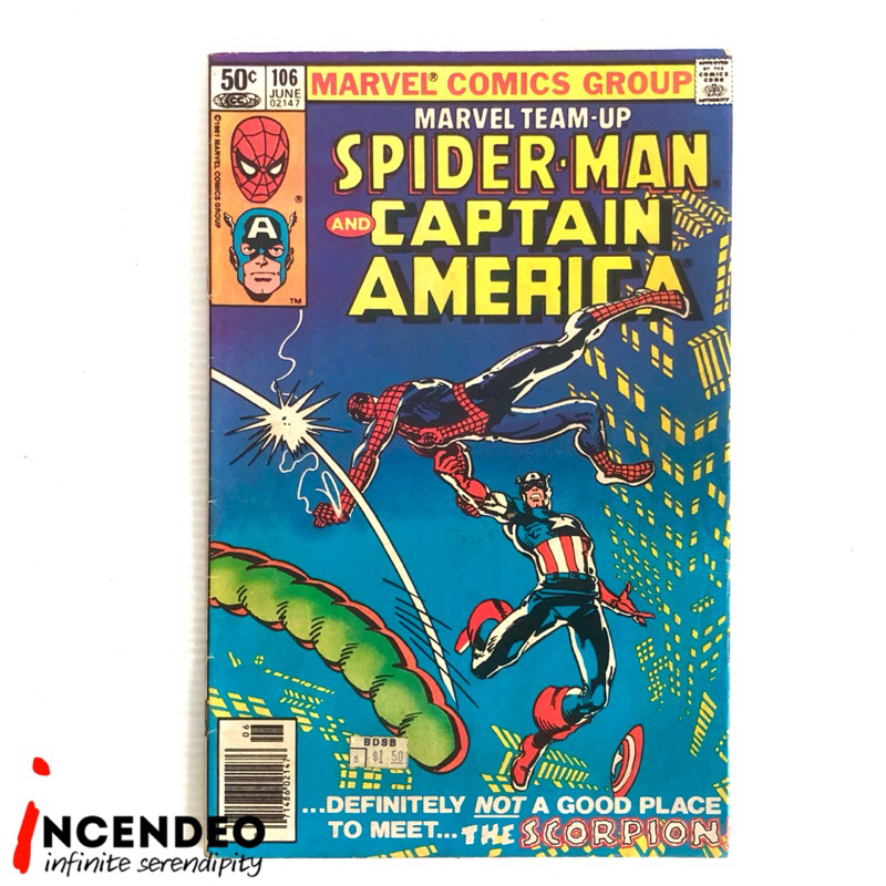 Vintage Marvel Team-Up Spider-Man and Captain America Comic Book (1981 ...