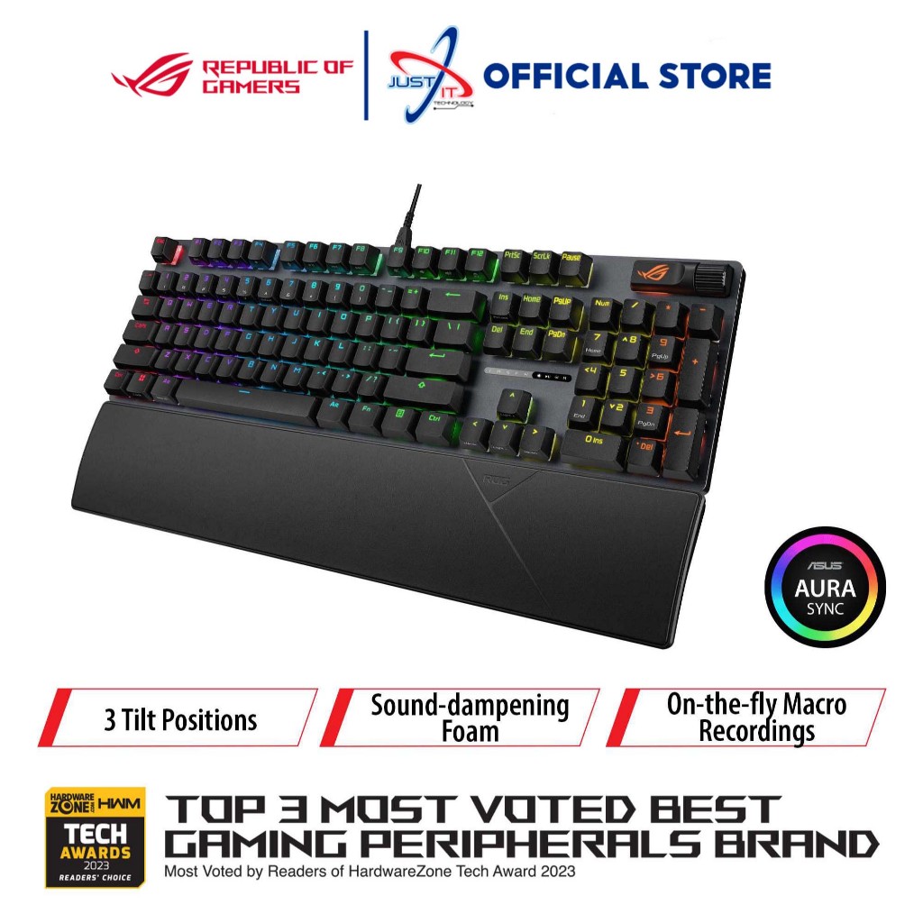 ROG Strix Scope II Strix Scope II XA11 gaming keyboard with pre-lubed ...