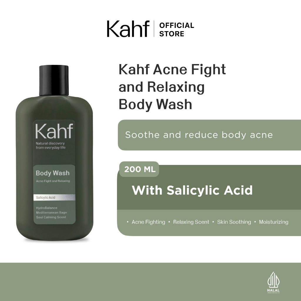 Kahf Relaxing and Acne Fight Body Wash 200 ml | Shopee Malaysia