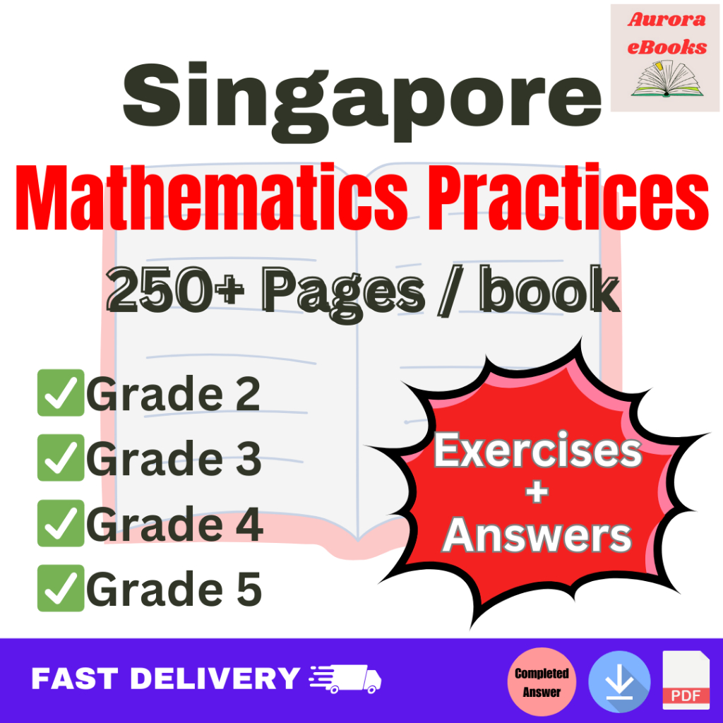 [Softcopy PDF📚] 2024 Singapore Mathematics Practices Grade 2 - Grade 4 ...