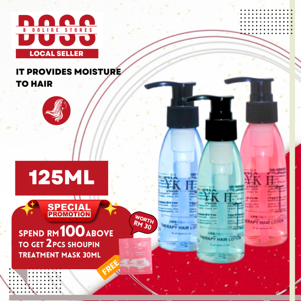 YKII Professional Therapy Hair Lotion 125ml Hair Oil Minyak Rambut ...