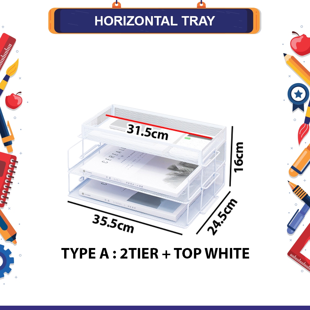 Innohut Metal Document Sorage Rack Document Tray Desktop Paper ...