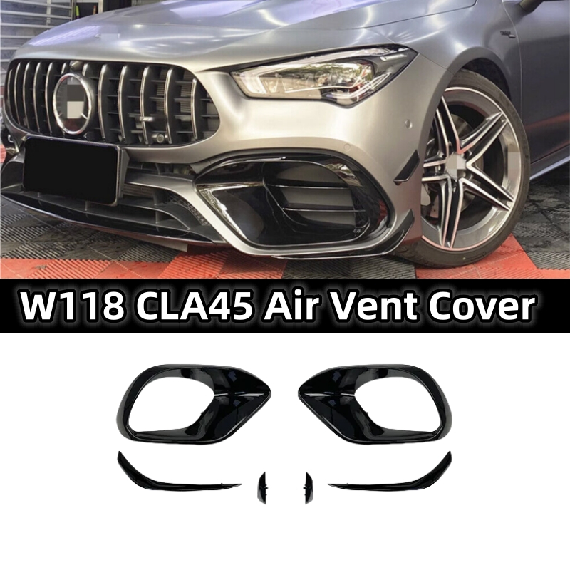 Mercedes W118 CLA45 Air Vent Covert Canard Gloss Black / Carbon C118 ...