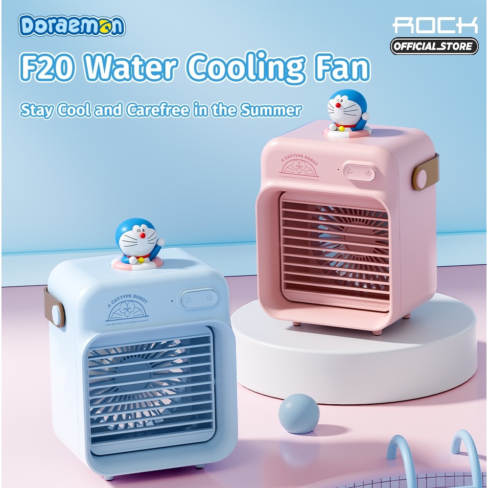 ROCK Doraemon F20 Desktop Water/Ice Cooling Fan (哆啦A梦) | Shopee Malaysia