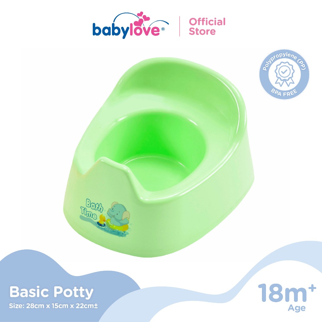 Babylove Basic Potty Latihan Bayi (Easy-Clean, Lightweight & Hygienic ...