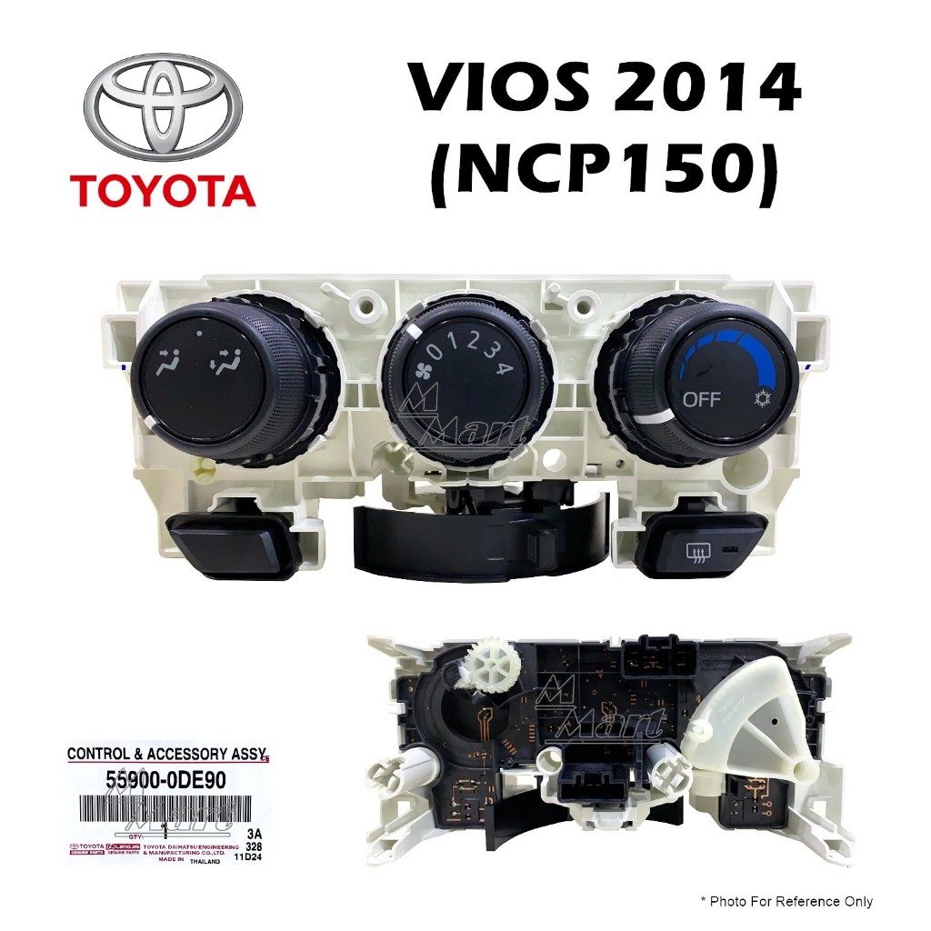 Toyota Vios 2014 (NCP150) Air Cond Control Panel Switch (55900-0DE90l ...
