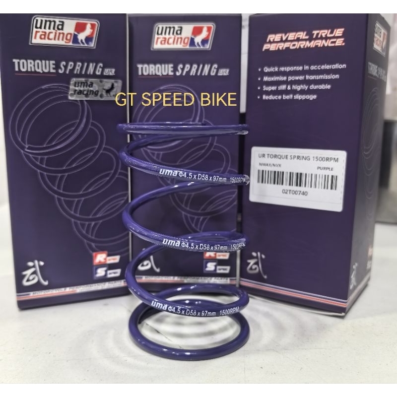 UMA RACING NMAX NVX155 V1 V2 1500RPM UR TORQUE SPRING (PURPLE) | Shopee ...