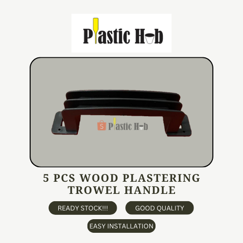 5 PCS Wood Plastering Cement Trowel Handle/ Pemegang Sudu Simen Plaster ...
