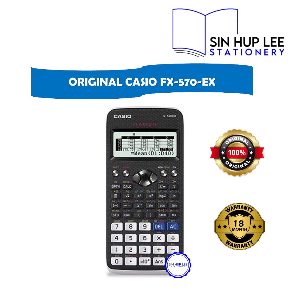 [ORIGINAL] CASIO FX-570-EX Scientific Calculator552 Functions (12 + 6 ...
